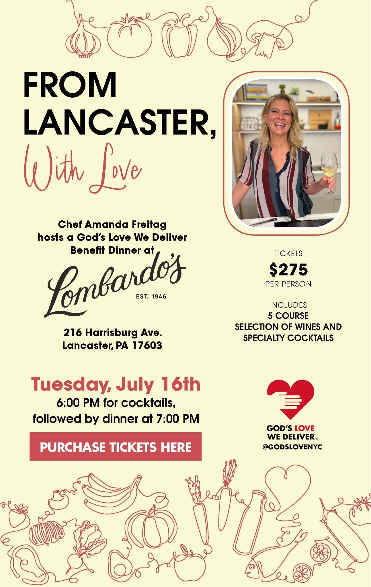 From Lancaster, With Love - Celebrity Chef Amanda Freitag | Lombardo's ...